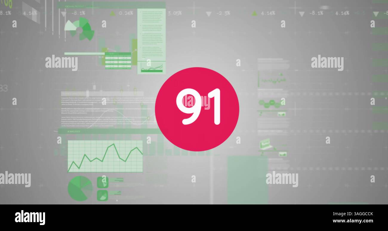 Image of numbers changing over statistics Stock Photo - Alamy