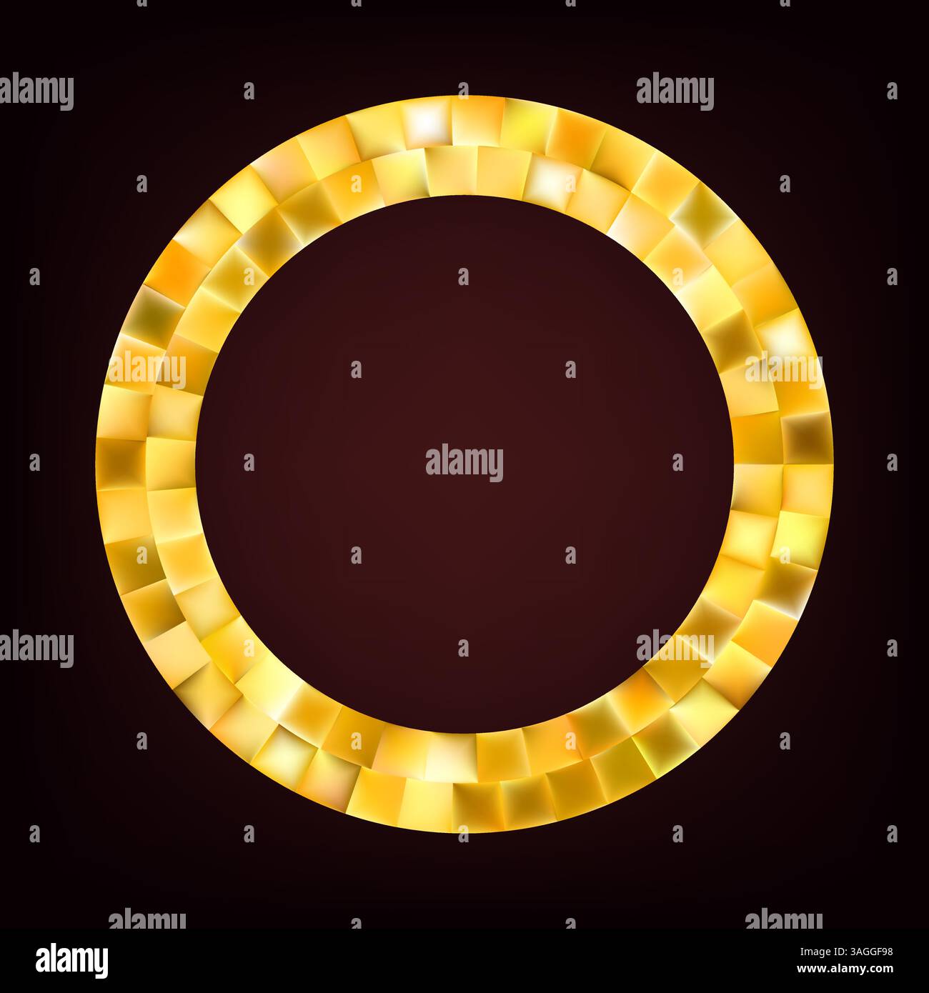 Luxury realistic gold ring. Premium golden circle Stock Vector Image ...