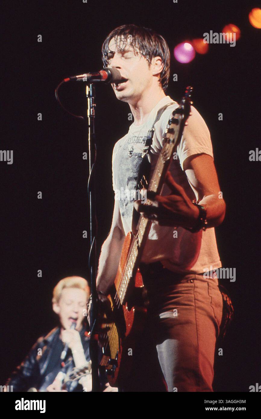Billy Zoom and John Doe of the punk rock band, X, Leroy Theatre ...