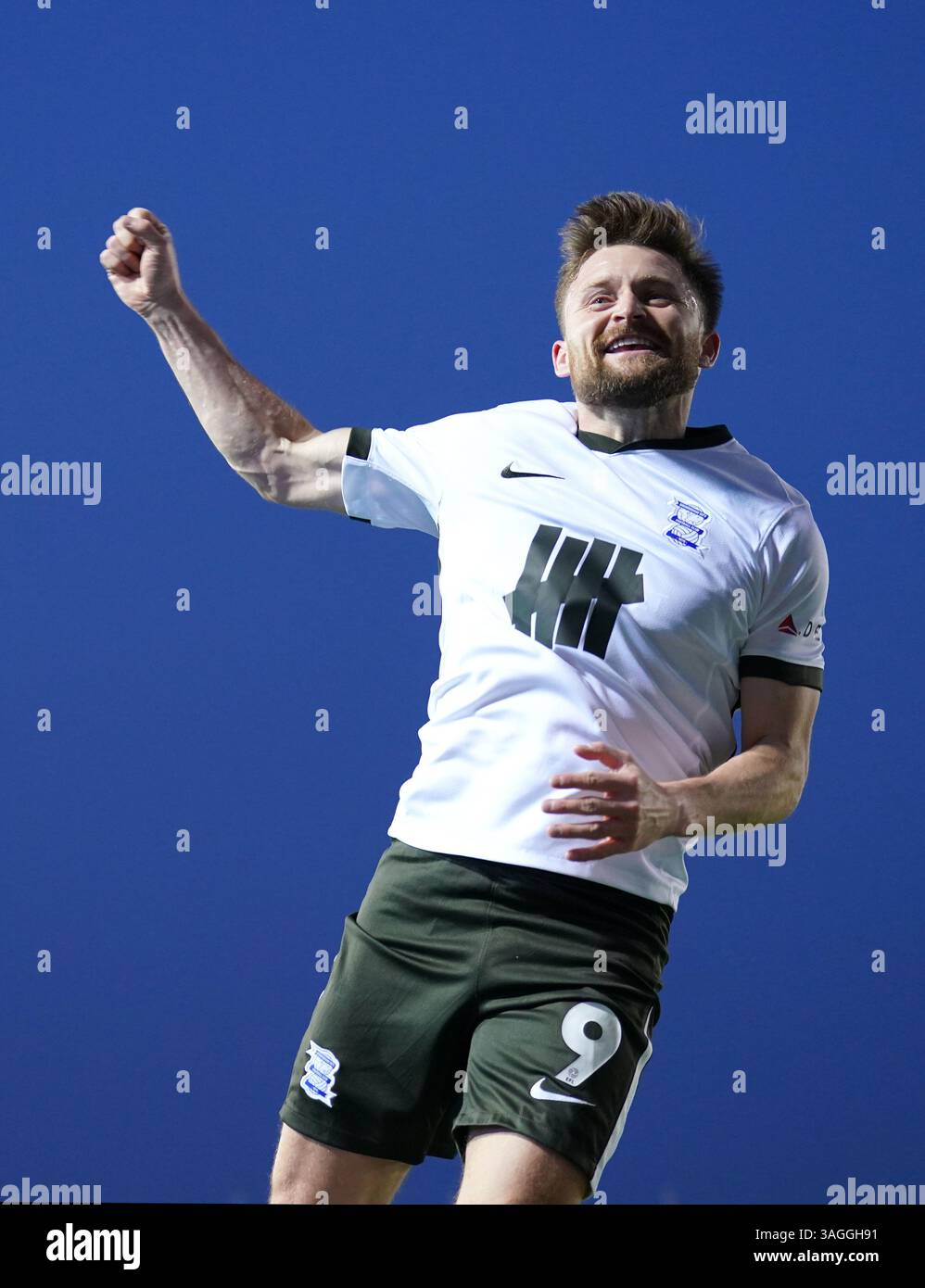 Birmingham's Alfie May celebrates scoring their side's first goal of ...