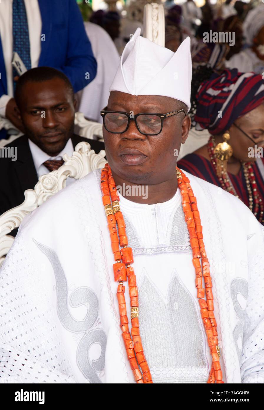 Otunba Gani Adams, the Aare Onakankanfo of Yorubaland, during the ...
