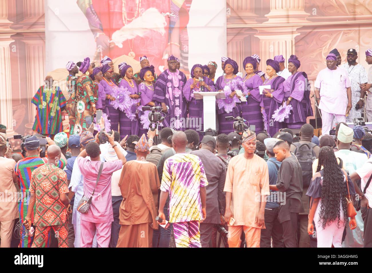 Sons and Daughters of Oyo Kingdom during the Coronation Ceremony of His ...