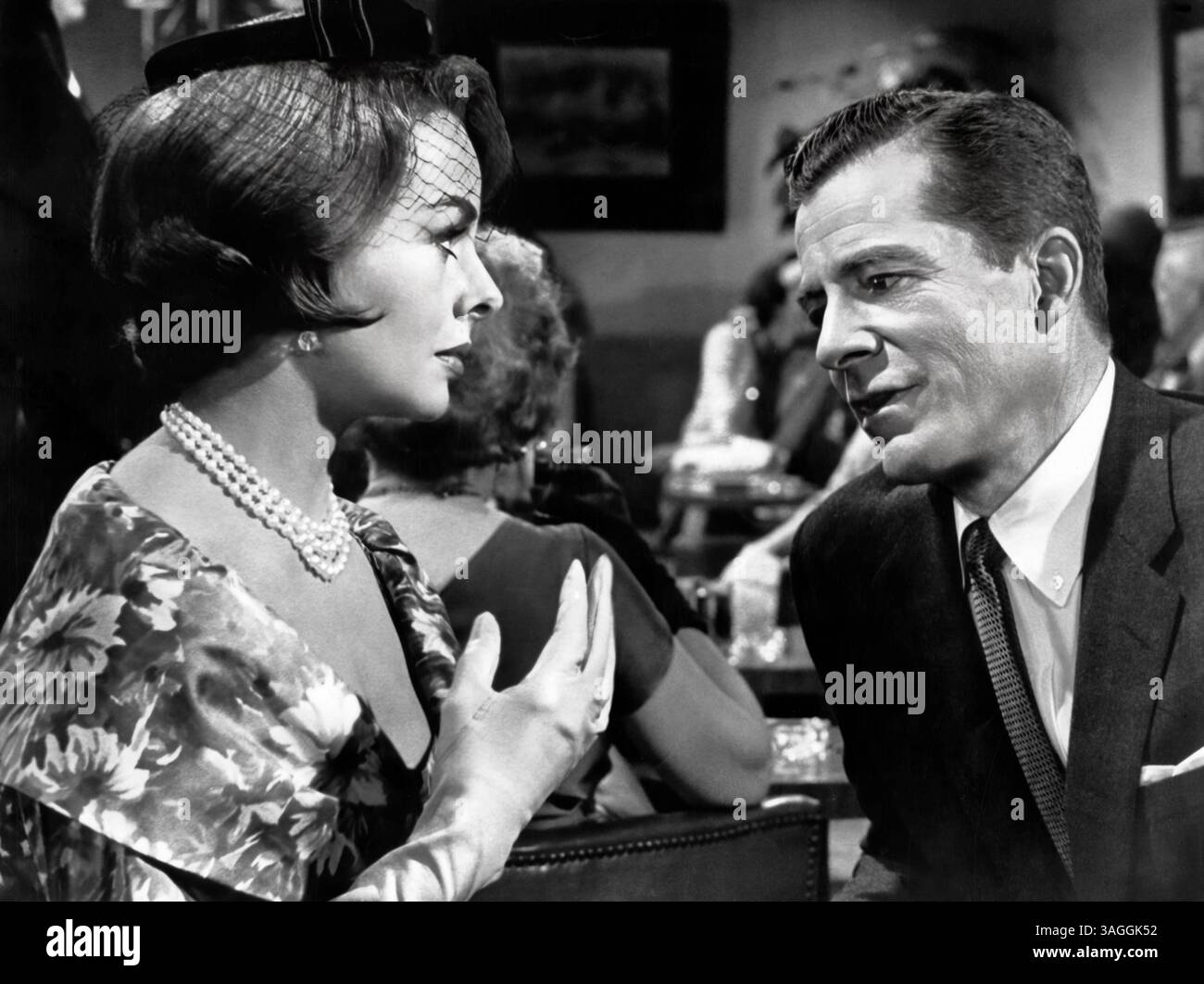 Jeanne Crain, Dana Andrews, on-set of the film, "Madison Avenue ...