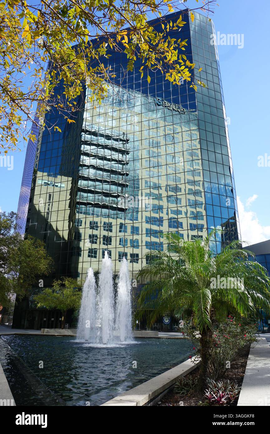Architecture skyline orlando florida reflecting hi-res stock ...
