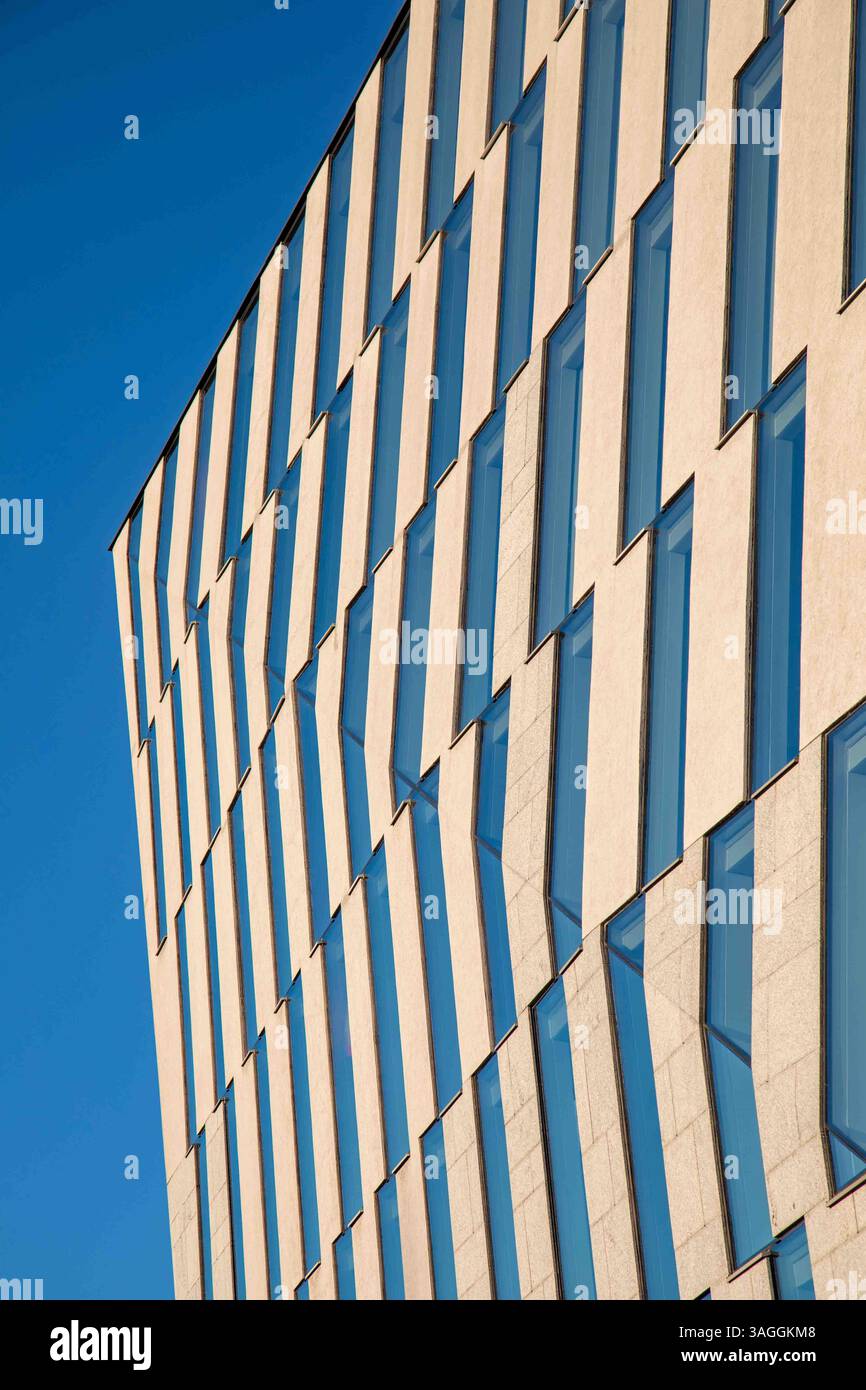 Contemporary architecture of OP Financial Group headquarters against ...