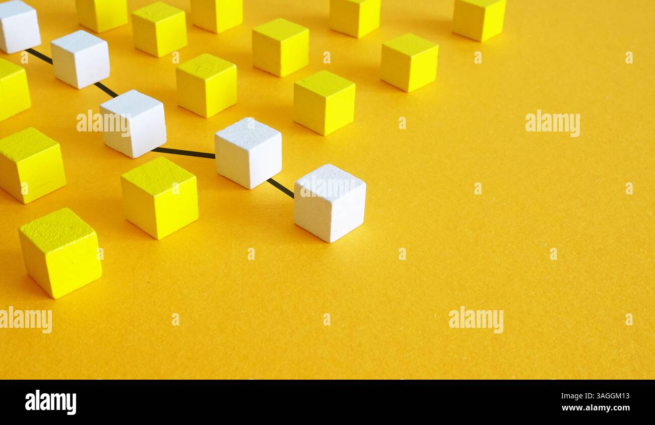 Connected cubes as a logical sequence of actions. Structured thinking ...