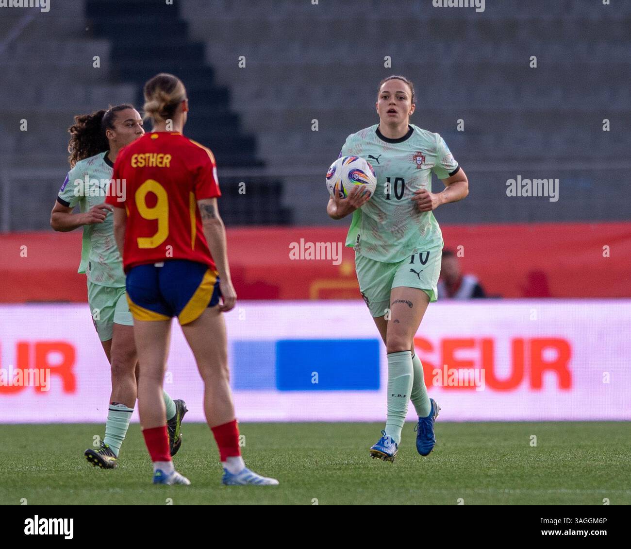 Vigo, Guimaraes, Spain. 8th Apr, 2025. STEPHANIE RIBEIRO from Portugal ...