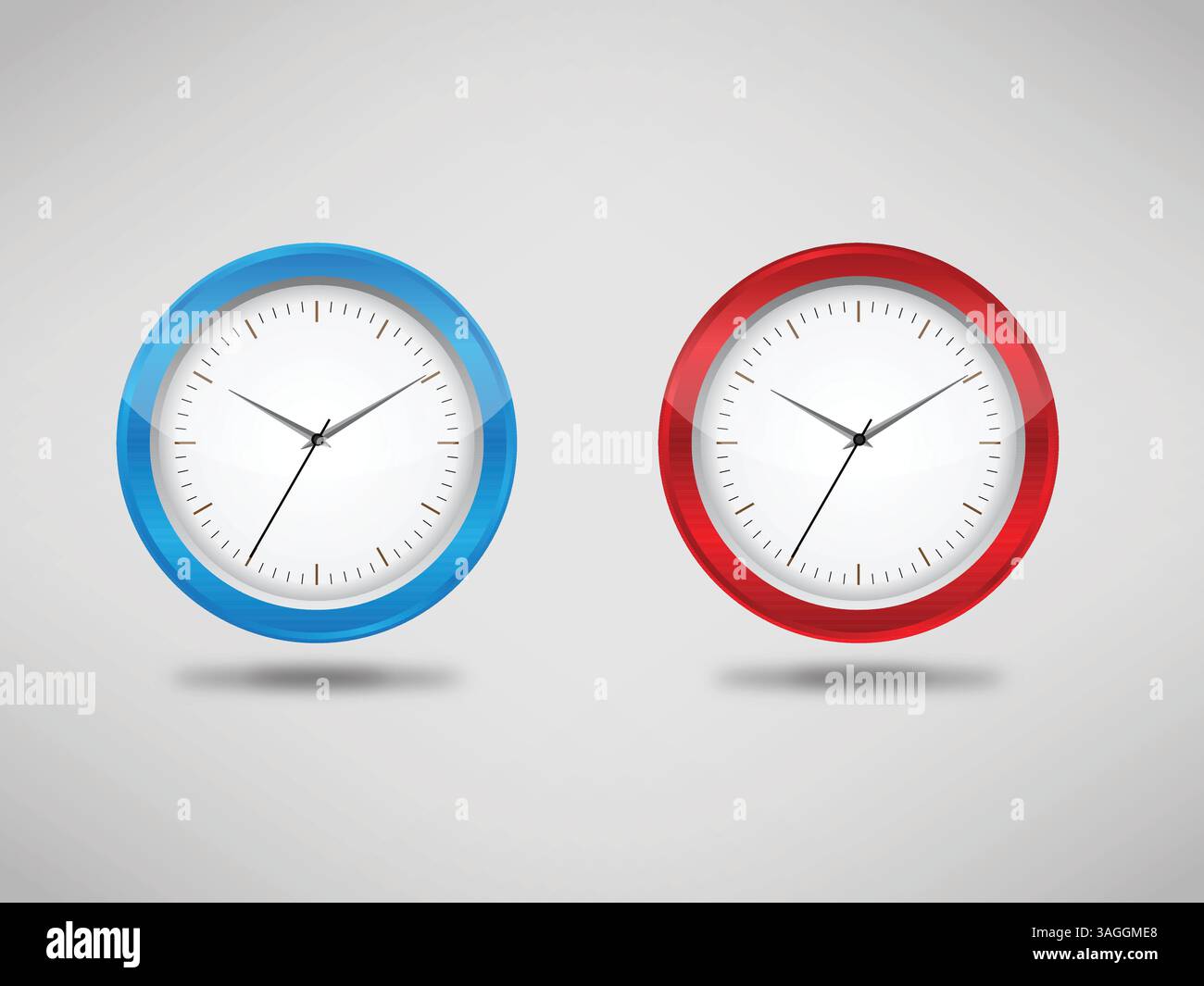 Framed clock Stock Vector Images - Alamy
