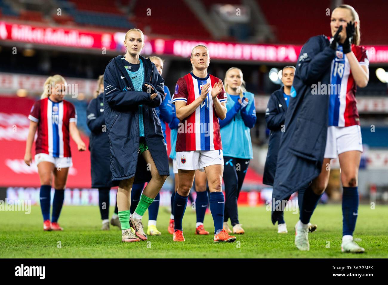 Lisa Naalsund of, Norway. , . looks dejected after the UEFA Women's ...