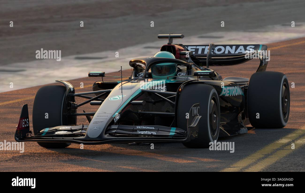 Mercedes f1 cockpit hi-res stock photography and images - Alamy