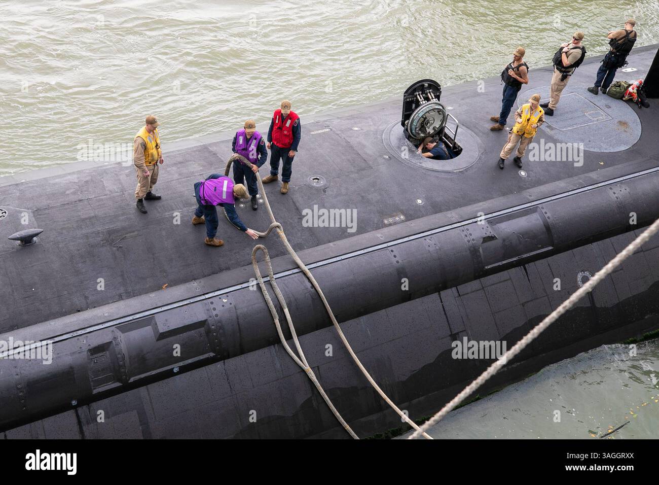 Mar 31, 2025 - Darwin, Northern Territory, Australia - The crew of the ...