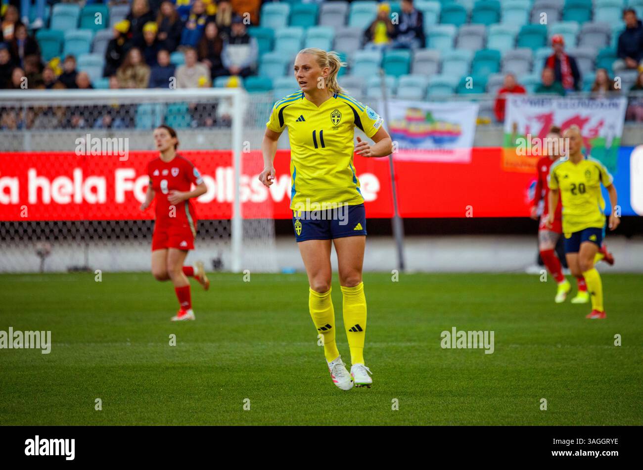 Gothenburg, Sweden. 8th Apr 2025. Stina Blackstenius for Sweden in ...