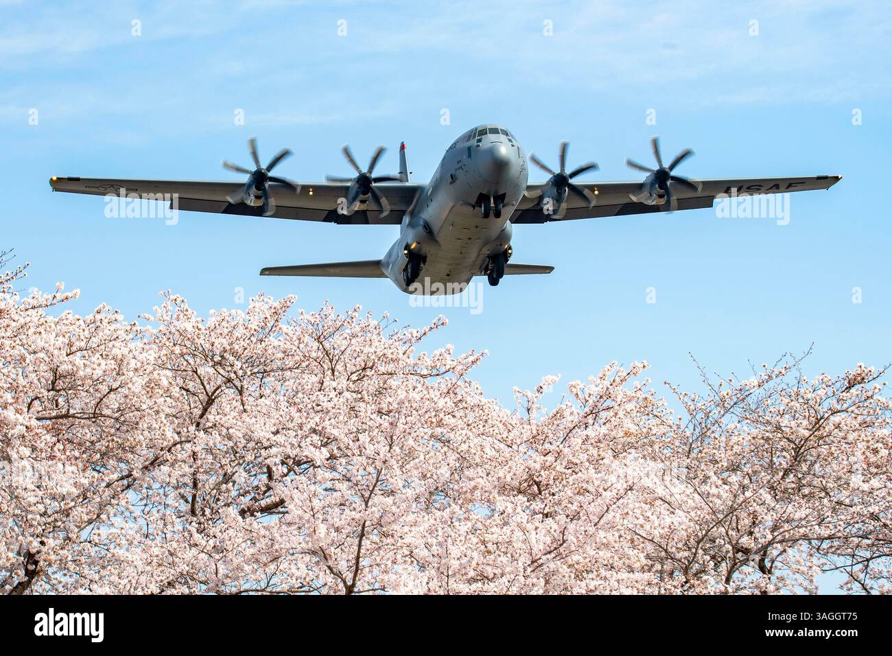 Yokota Air Base, Japan. 8th Apr, 2025. A U.S. Air Force C-130J Super ...