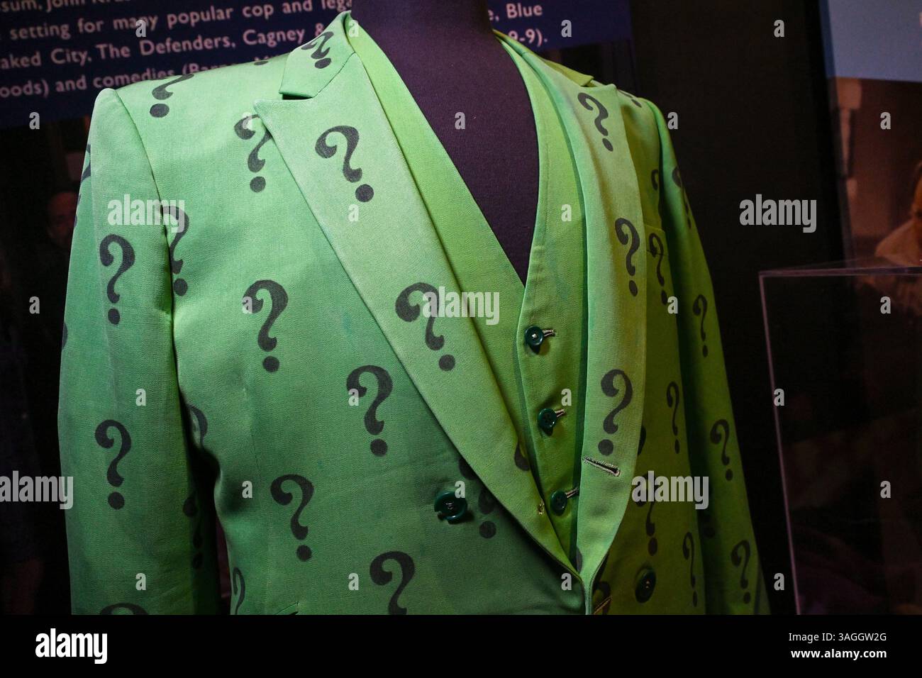 Batman original 1960s television series green Riddler suit jacket and ...