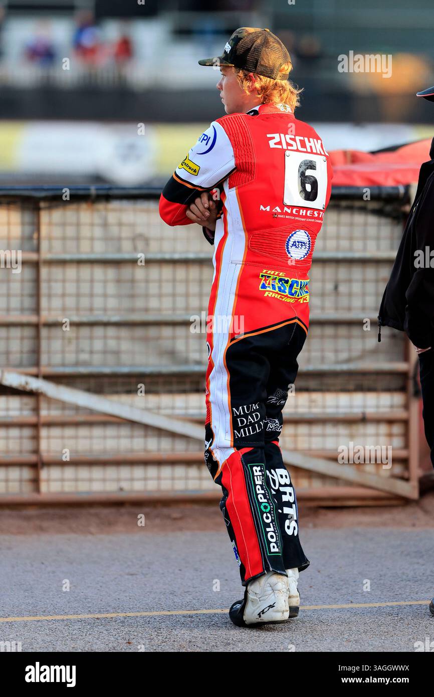 Manchester, UK. 07th Apr, 2025. Tate Zischke (Reserve) of Belle Vue ...