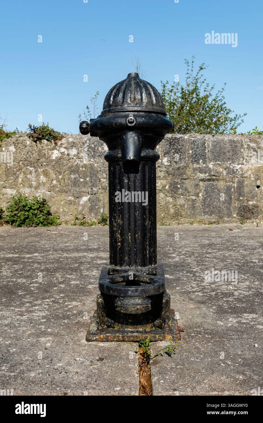 Old cast iron water hydrant in Newcastle West, co. Limerick, Ireland ...