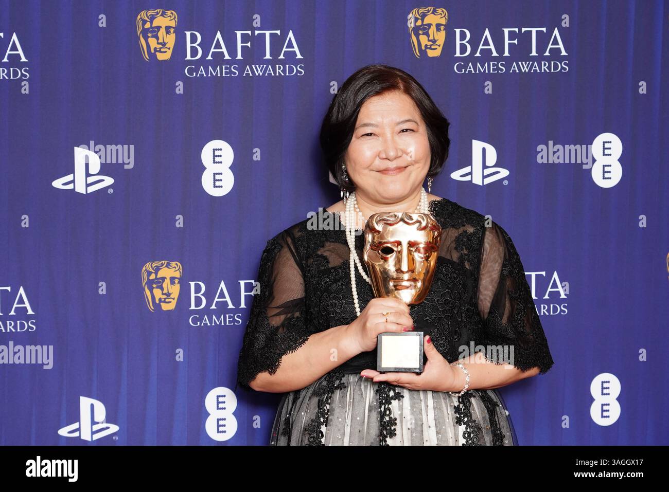 Yoko Shimomura with the Fellowship Award at the Bafta Games Awards 2025 ...