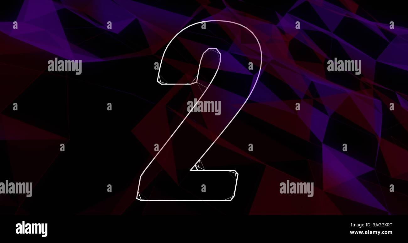 Animation changing numbers purple light hi-res stock photography and ...