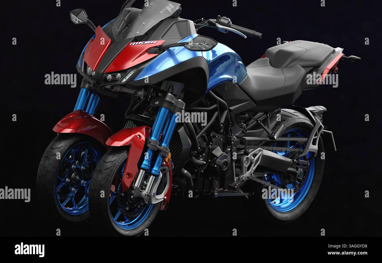 Yamaha NIKEN-Revolutionary Leaning Multi-Wheel Chassis Stock Photo - Alamy