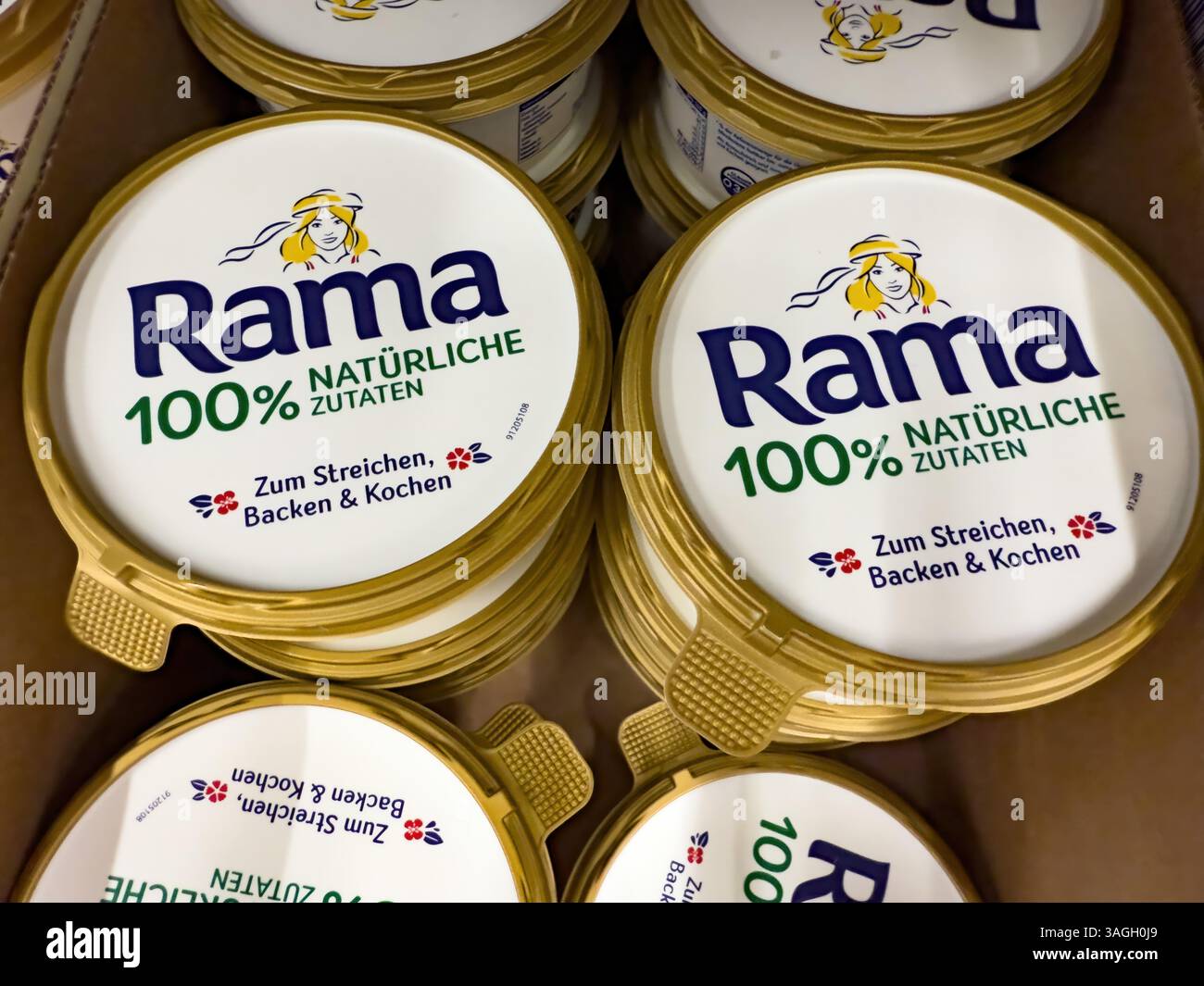 The image showcases multiple packs of Rama butter, emphasizing its ...