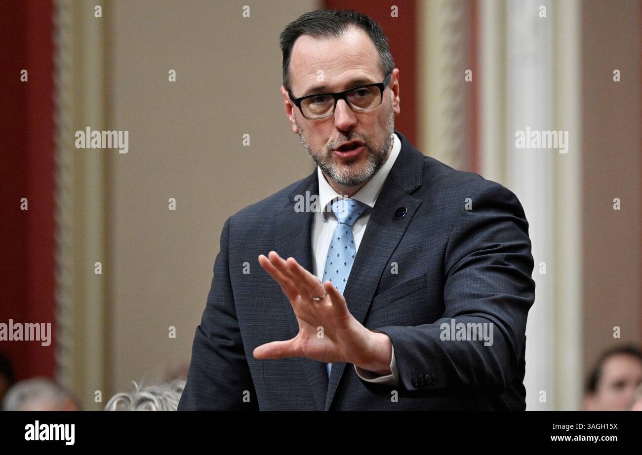 Quebec, Canada. 08th Apr, 2025. Quebec Minister Responsible for ...