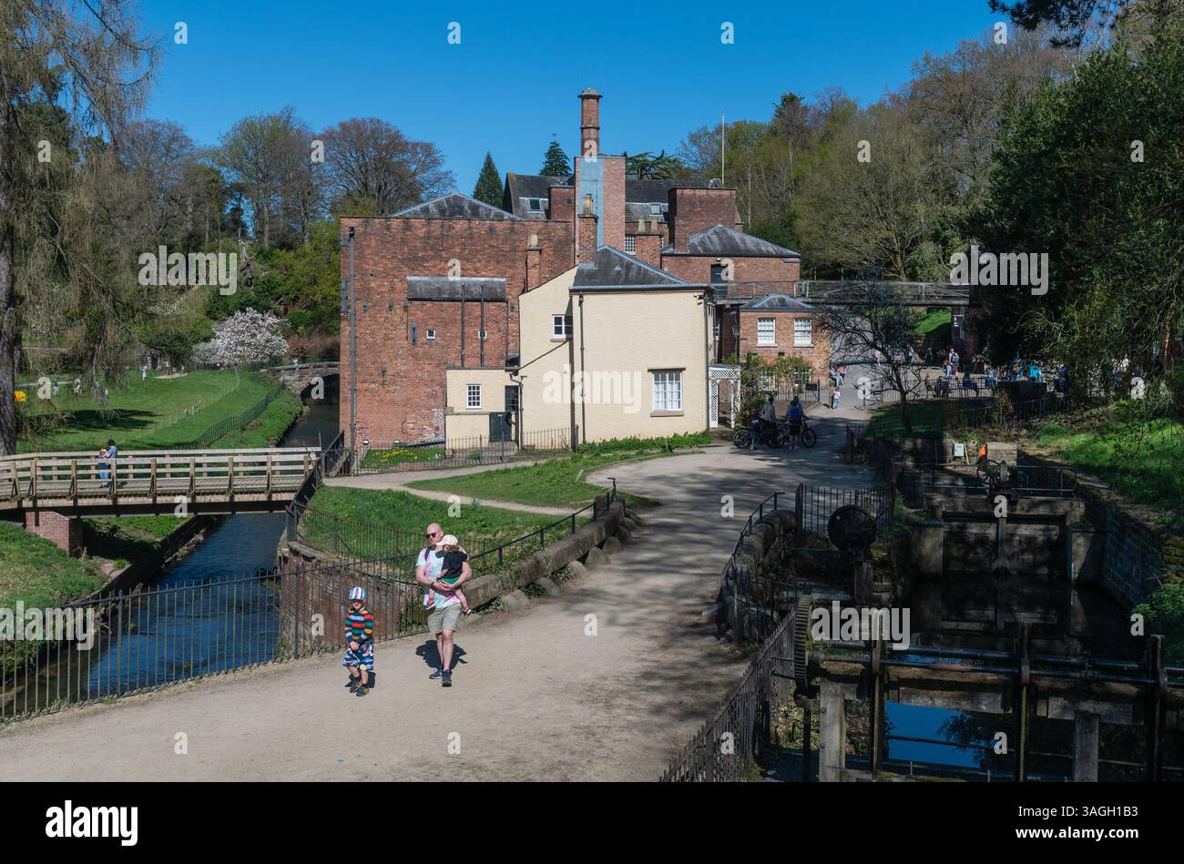Quarry Bank Mill (also known as Styal Mill) in Styal, Cheshire, England ...