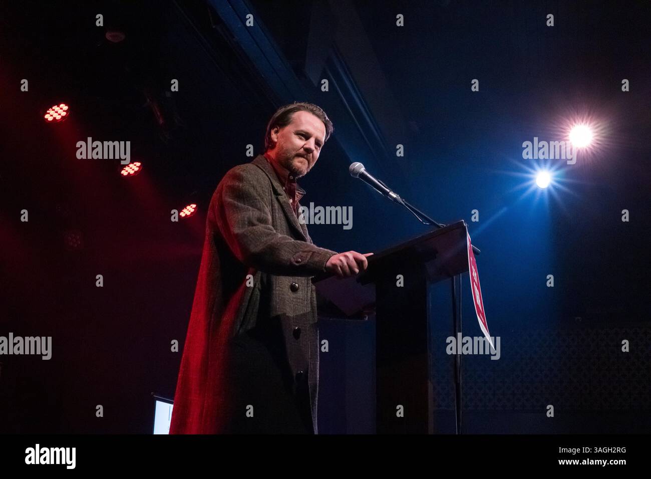 Vancouver, British Columbia, Canada. 6th Apr, 2025. Sean Orr of COPE ...