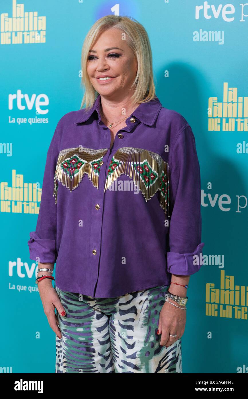 Madrid, Spain. 08th Apr, 2025. Belen Esteban during the presentation of ...