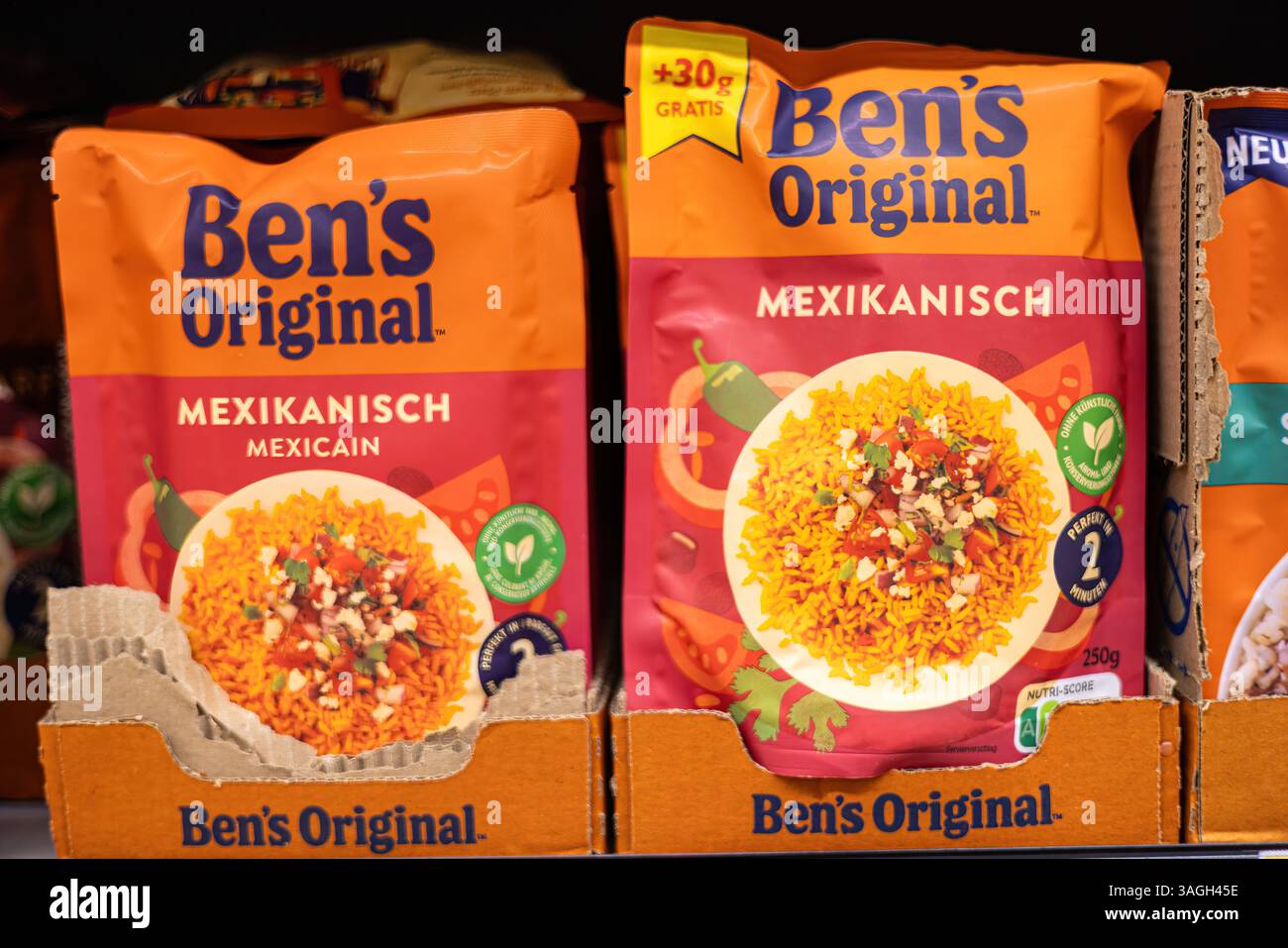 This image features Ben s Original Mexican rice packaging, illustrating ...