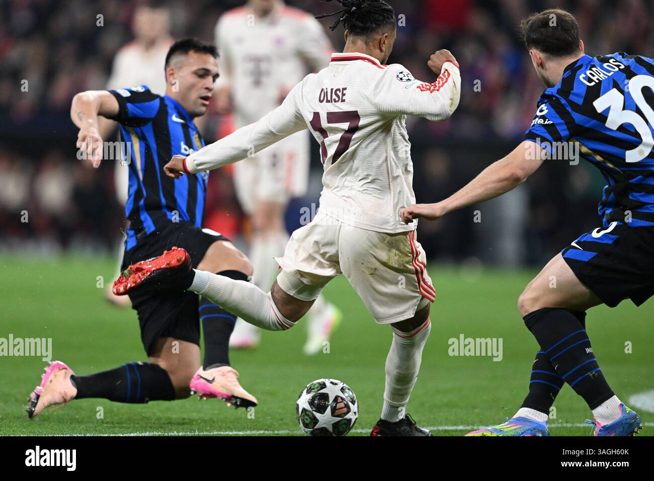 Michael Olise of FC Bayern Monaco in action during the UEFA Champions ...