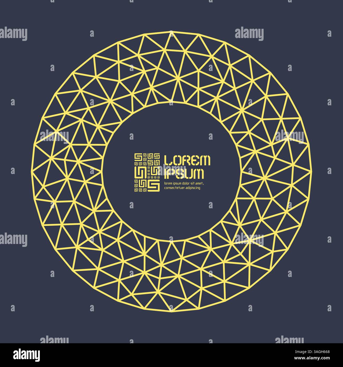 Mono line frame with place for text. Can be used for business ...