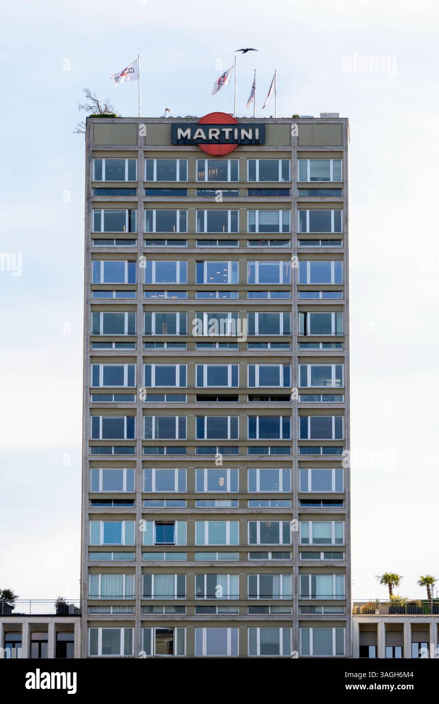 Milan, Italy - April 3, 2025: The Centro Diaz Tower in Milan on a sunny ...