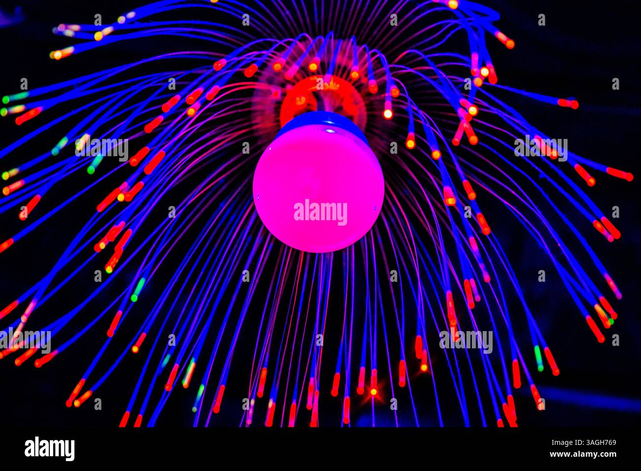 Ambient Neon Light Indoors that color changes Stock Photo - Alamy