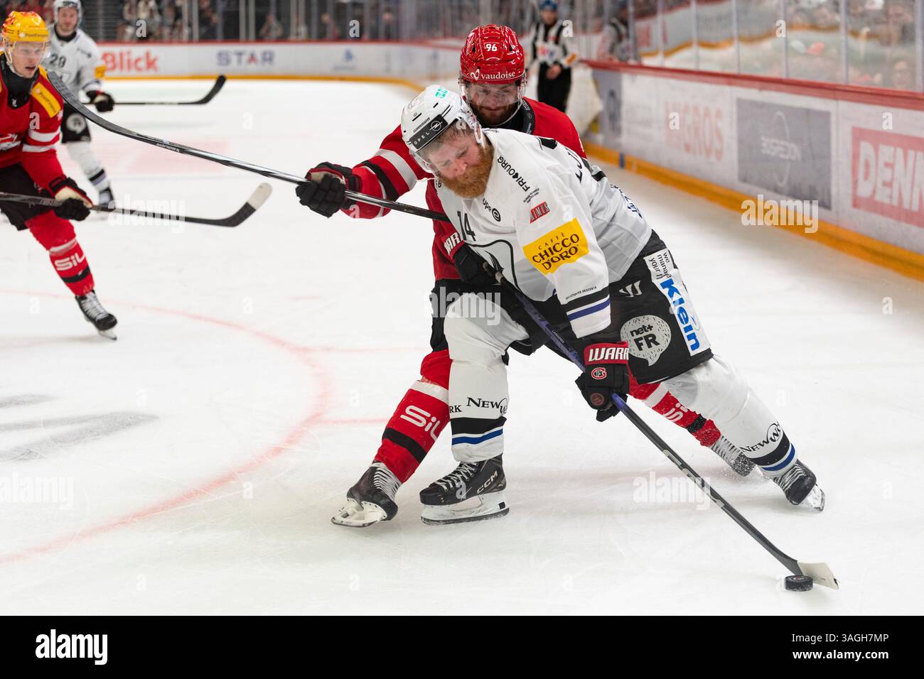 Lausanne Switzerland, 04 08 2025: Andrea Glauser (defense) of Lausanne ...