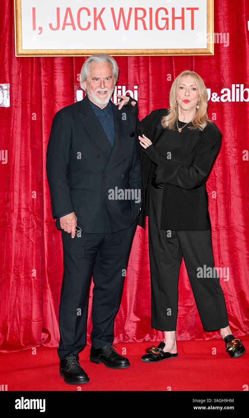 London, UK, 08 April 2025. Trevor Eve and Sharon Maughan attend the ...