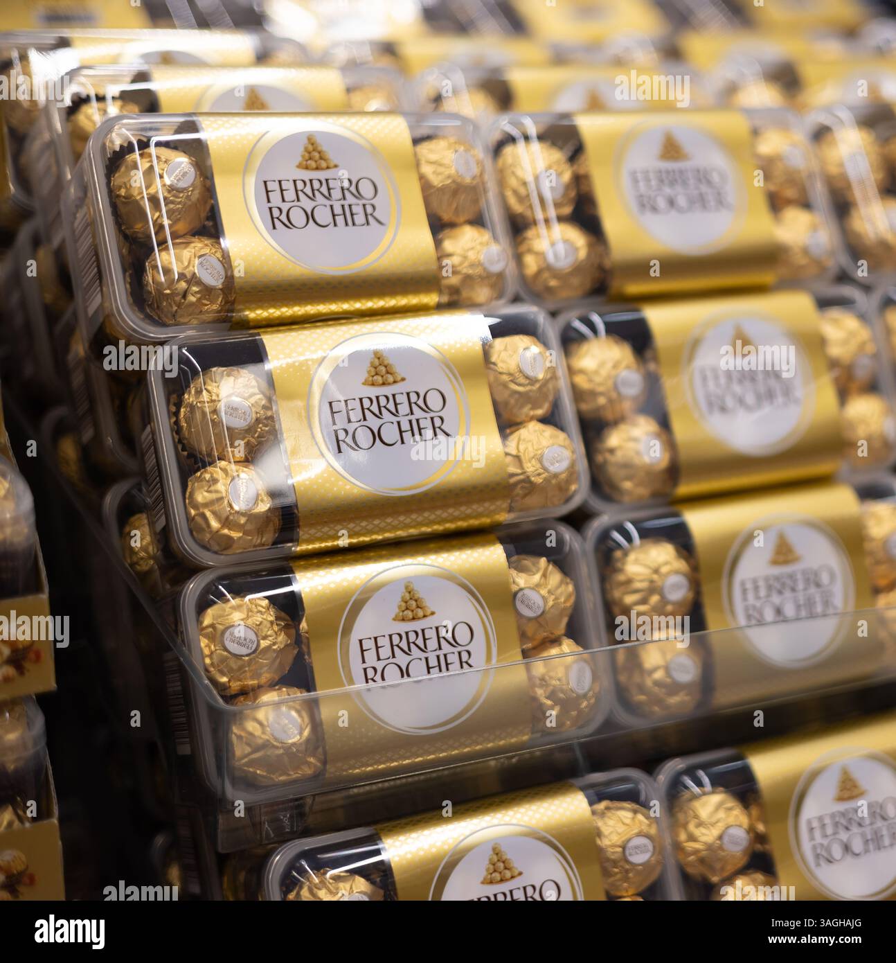 An exquisite collection of Ferrero Rocher chocolates beautifully ...