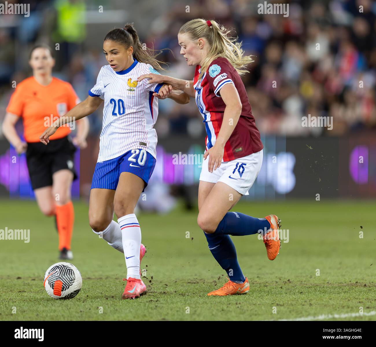 Oslo, Norway 8 April 2025 Delphine Cascarino of France and San Diego ...