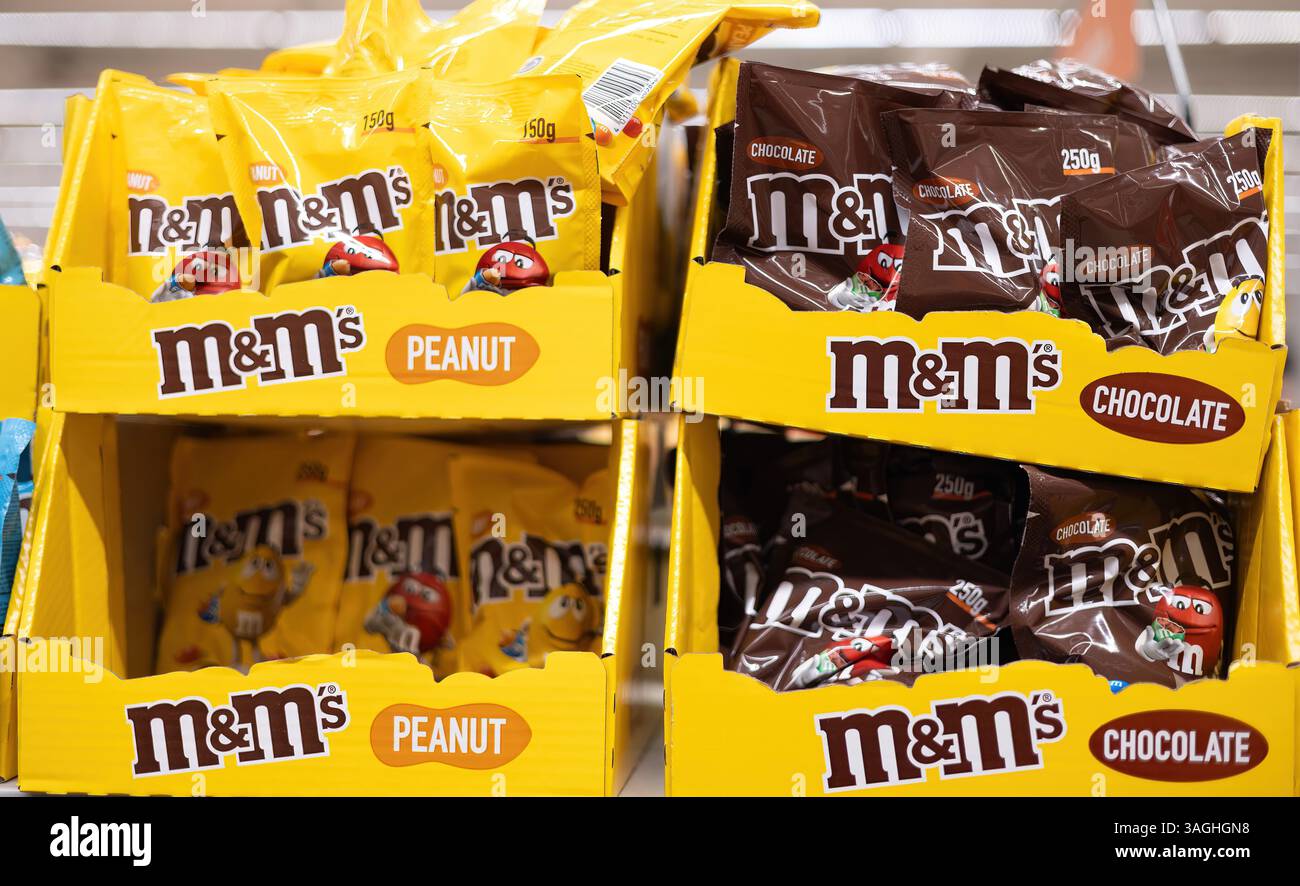 An appealing arrangement of bright yellow packaging showcasing Peanut ...