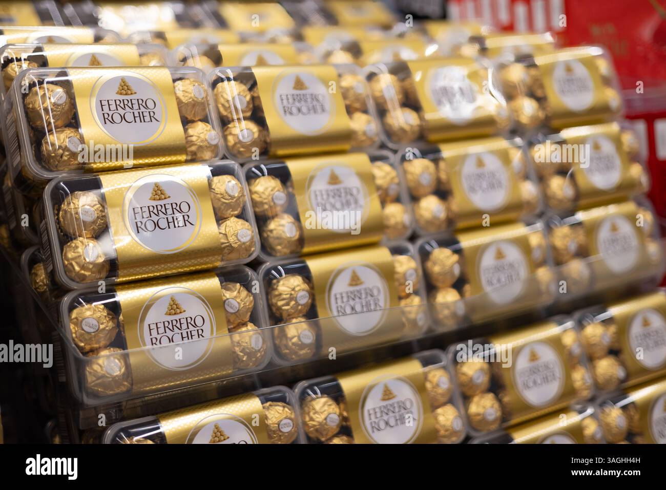 An exquisite collection of Ferrero Rocher chocolates beautifully ...