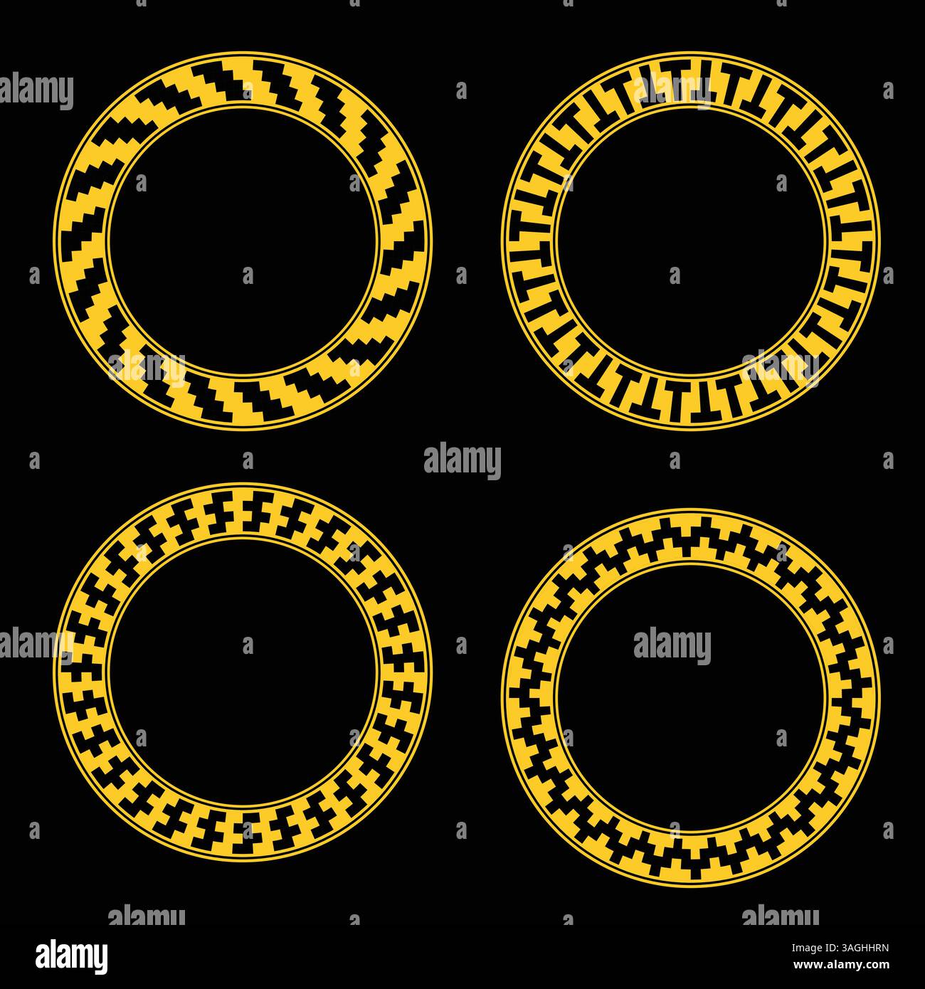 Checkered yellow circle patterns Stock Vector Image & Art - Alamy