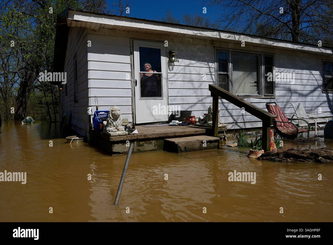 Glenda Lyons looks out from Lockport, Ky., home surrounded by Kentucky ...