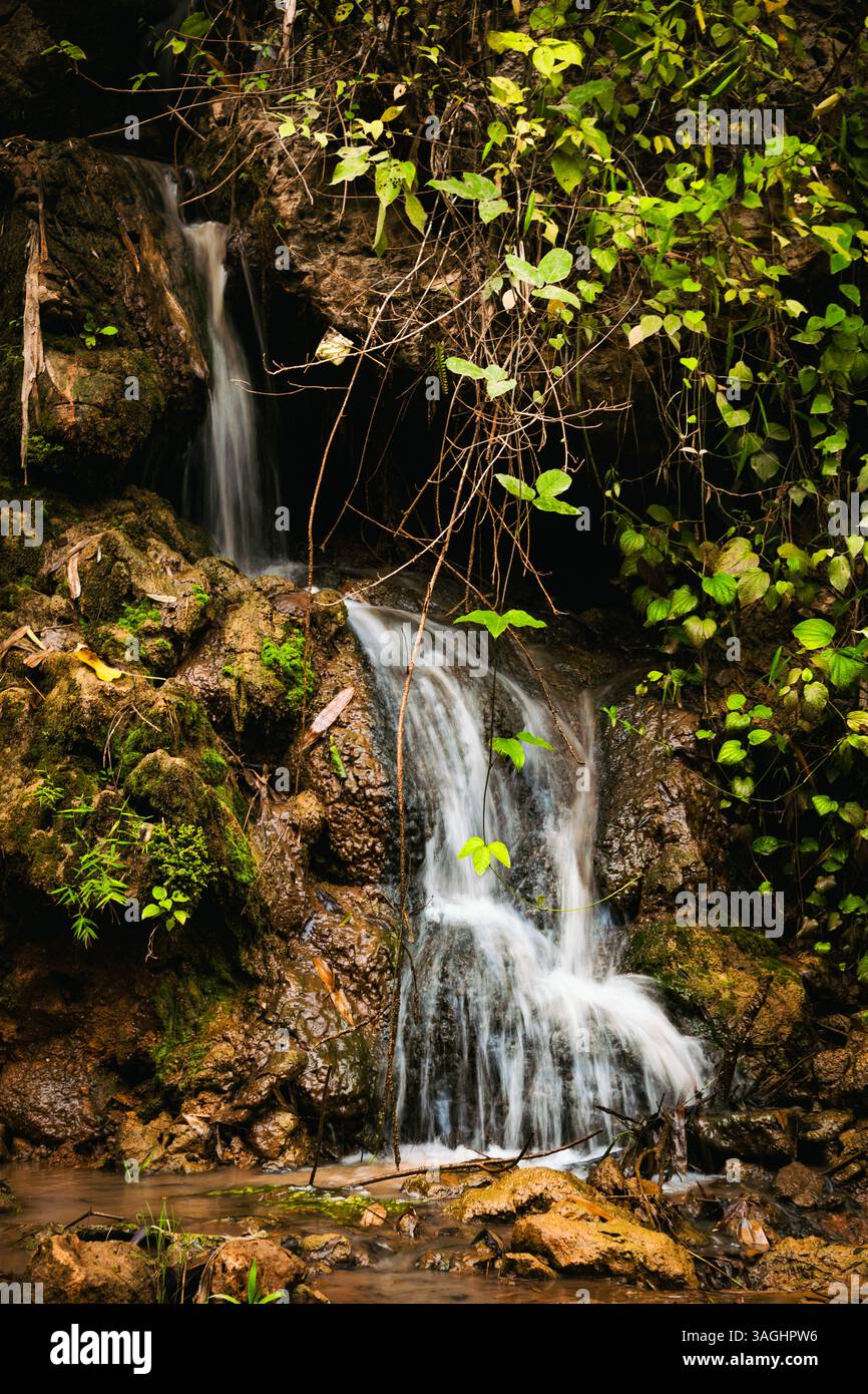 A small Cascade water stream in Mai Chau, Vietnam Stock Photo - Alamy
