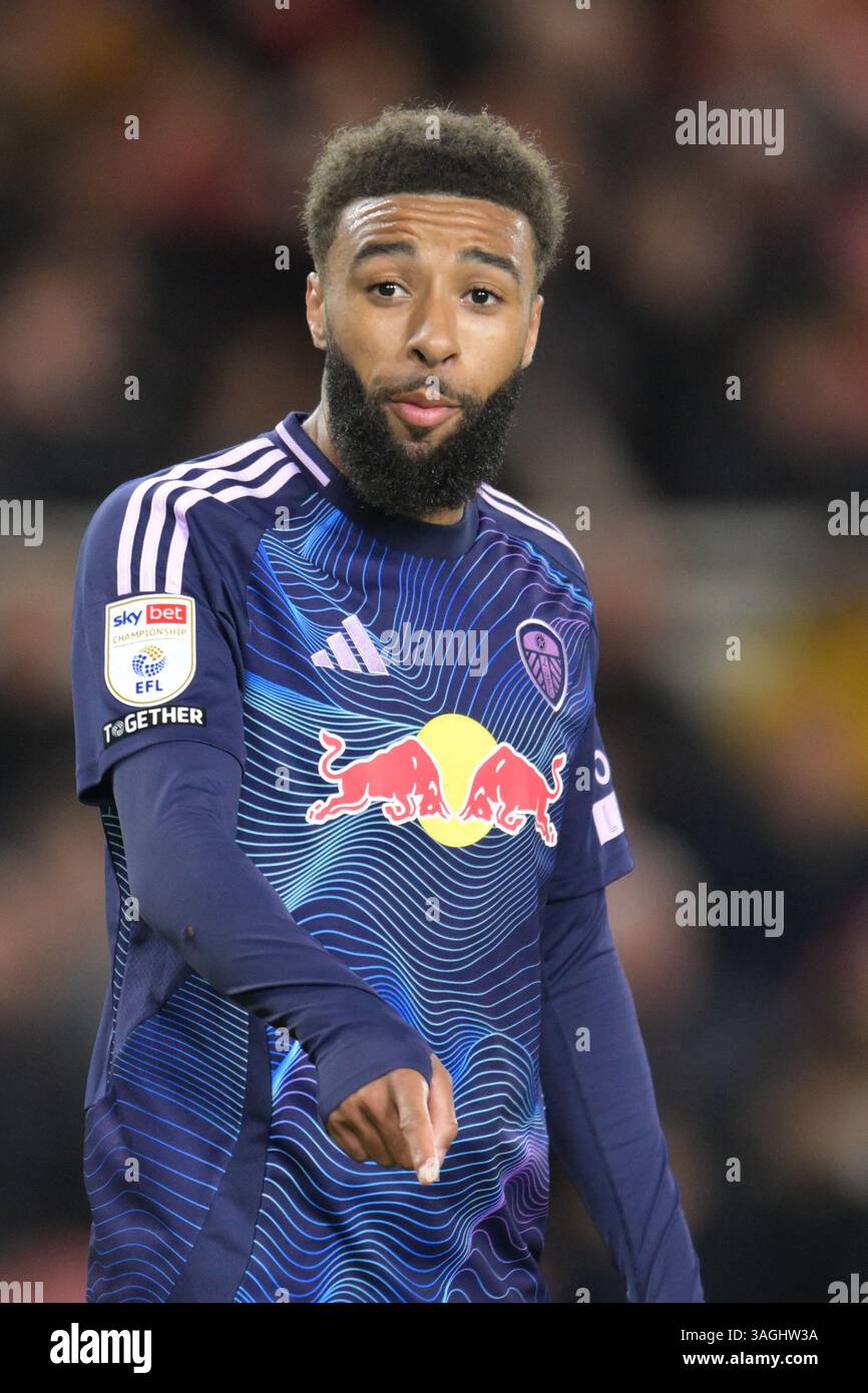 Leeds United's Jayden Bogle during the Sky Bet Championship match ...