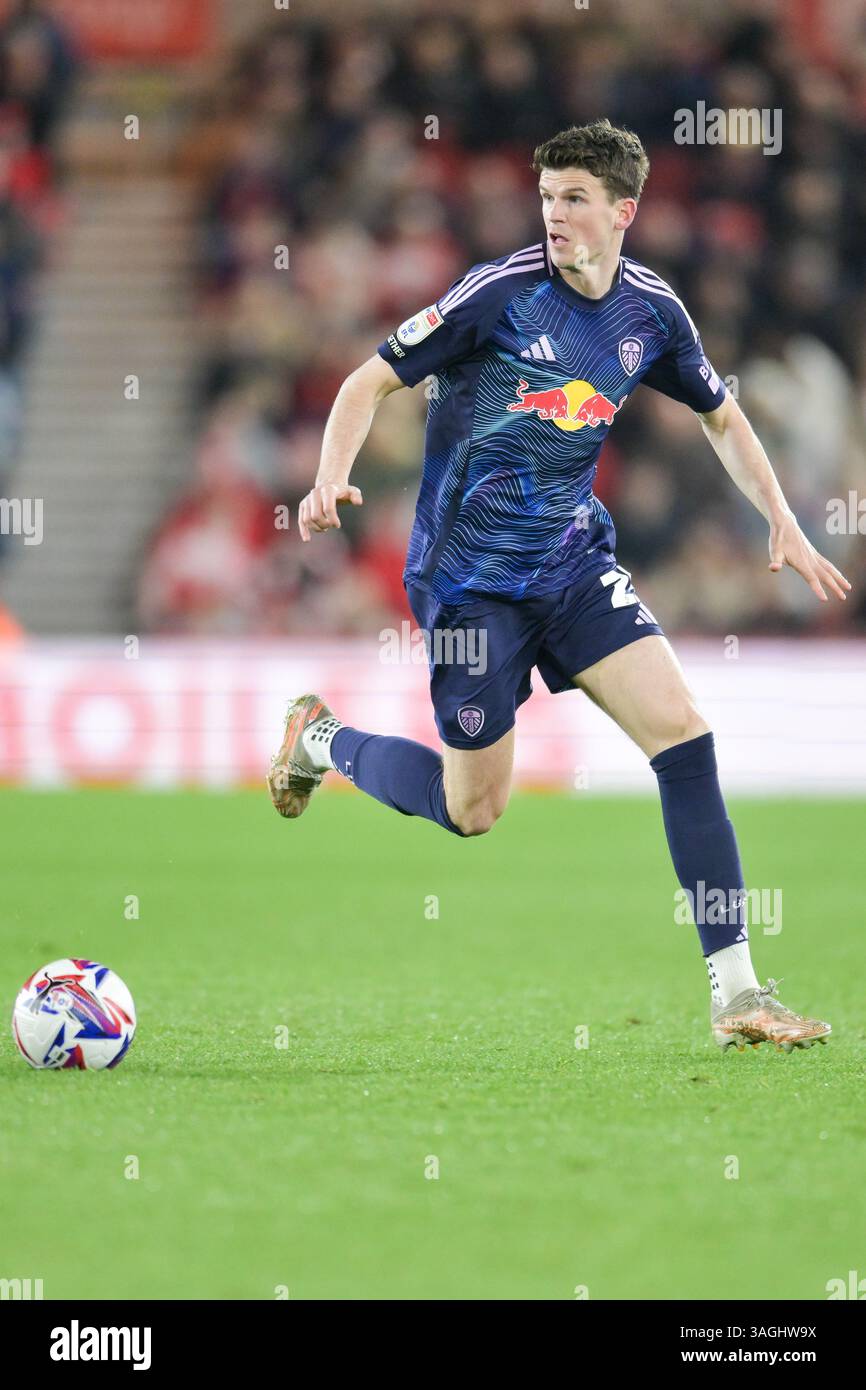 Leeds United's Sam Byram during the Sky Bet Championship match between ...