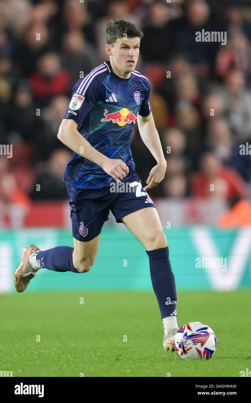Leeds United's Sam Byram during the Sky Bet Championship match between ...