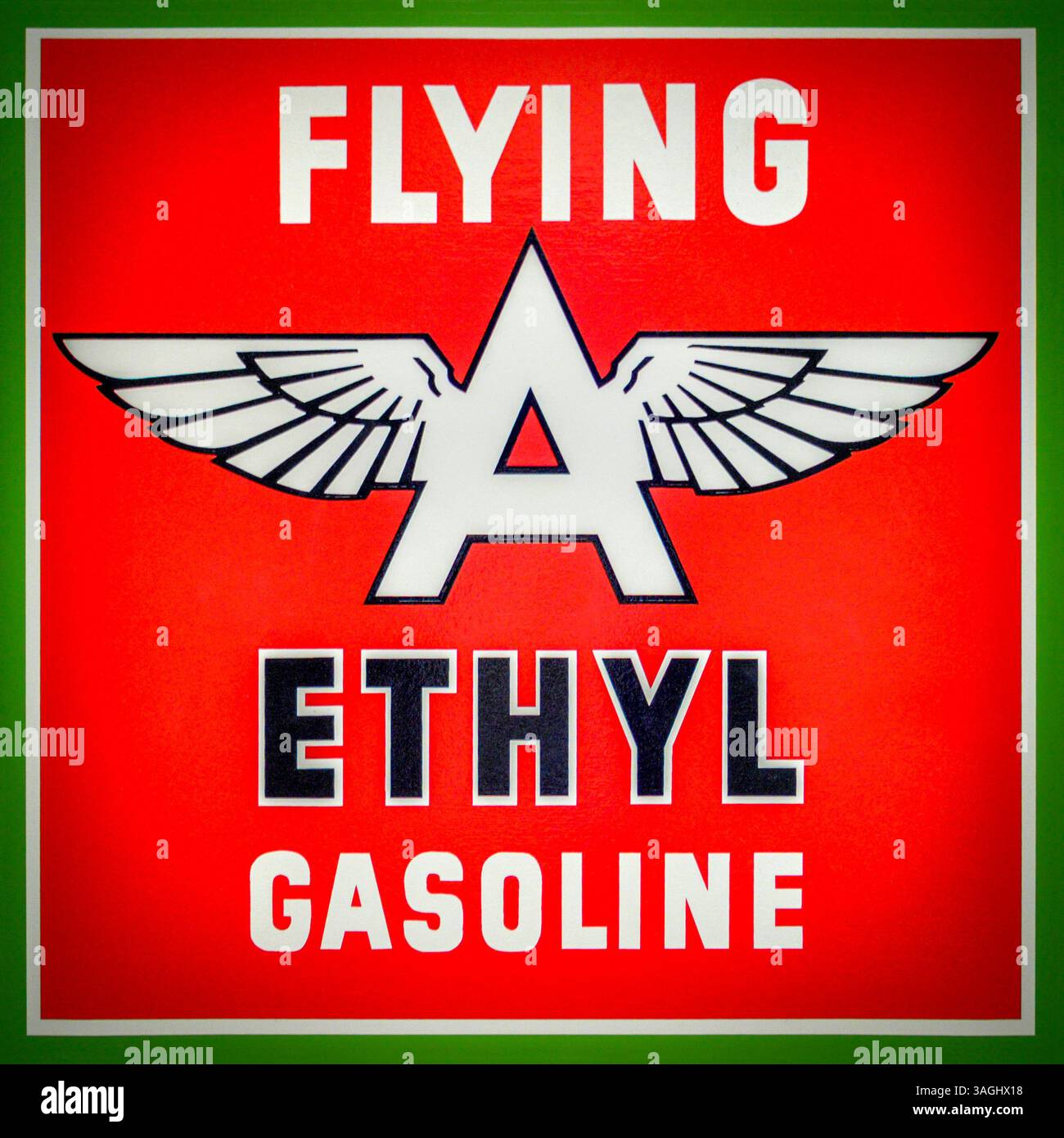 Flying Ethyl Gasoline sign at LeMay America's Car Museum Stock Photo ...