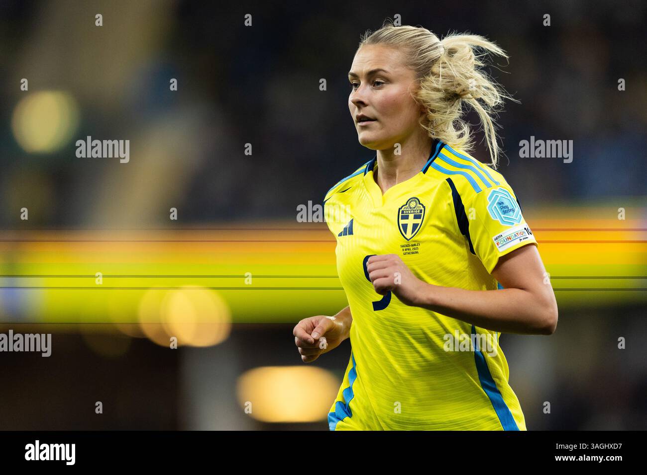 Amanda Nildén of, Sweden. , . during the UEFA Women's Nations League ...