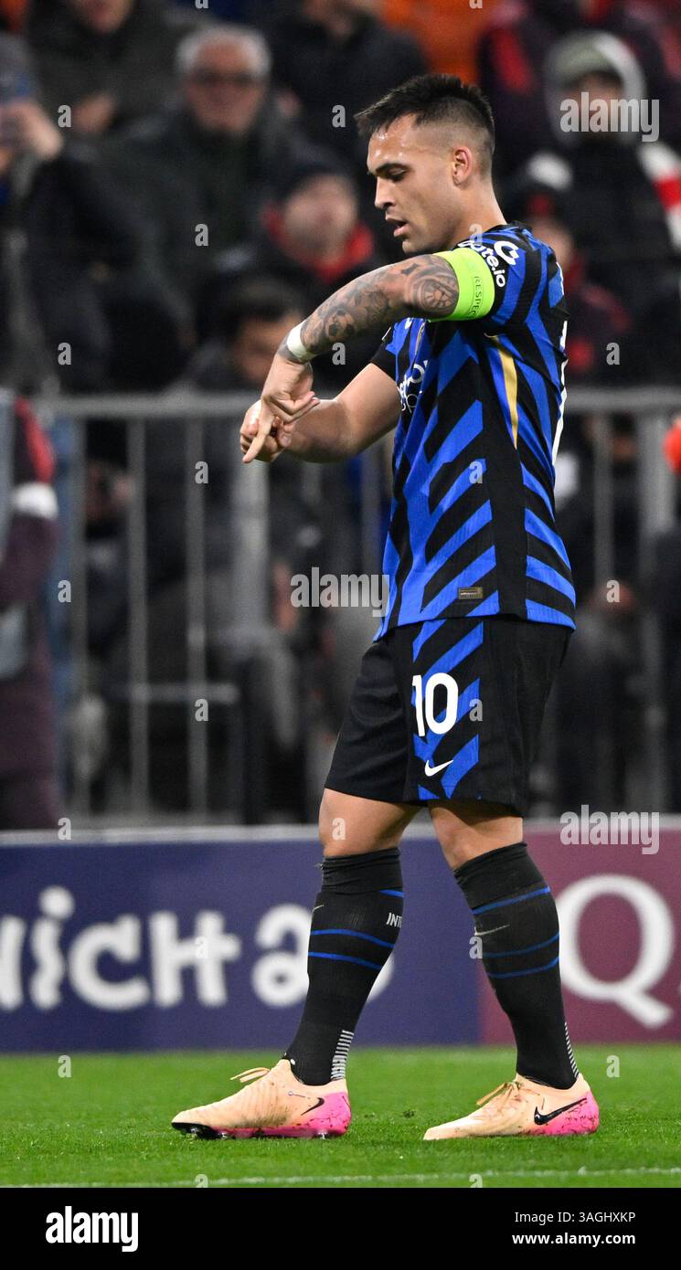 TOR zum 0:1 Lautaro Martinez Inter Mailand Milano (10) Torjubel FC ...