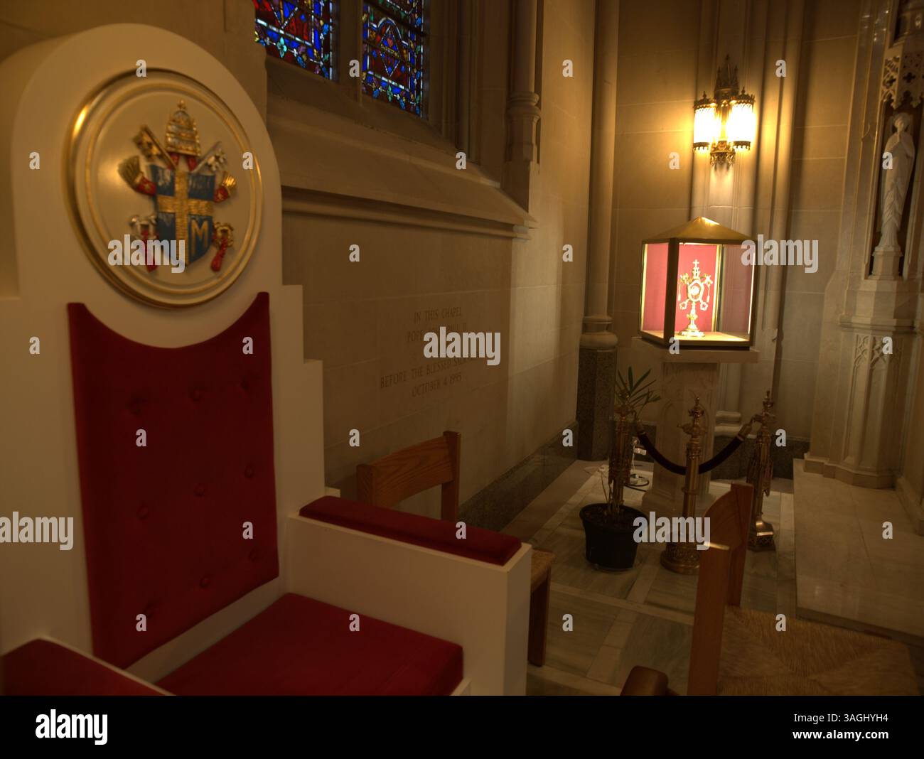 Various interior photographs of Cathedral Basilica of the Sacred Heart ...