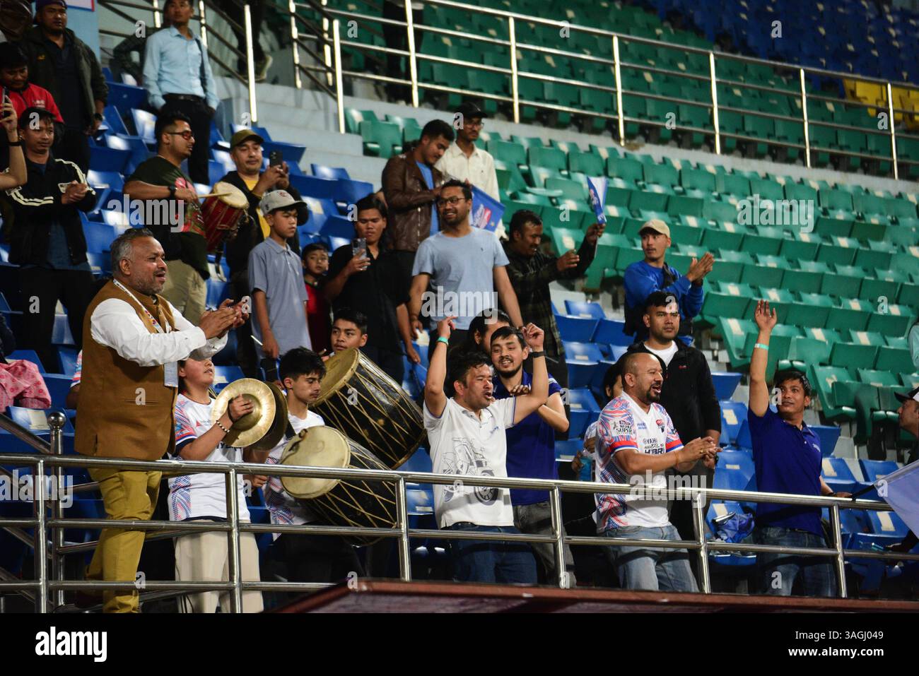 Kathmandu, Bagmati, Nepal. 8th Apr, 2025. Supporters of KATHMANDU ...